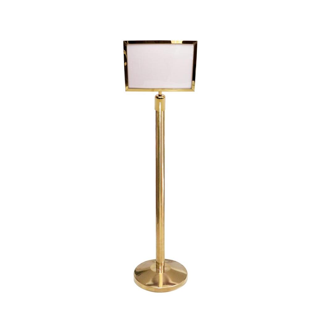 A4 GOLD HORIZONTAL DISPLAY STAND Fara Trading LLC Your Crowd